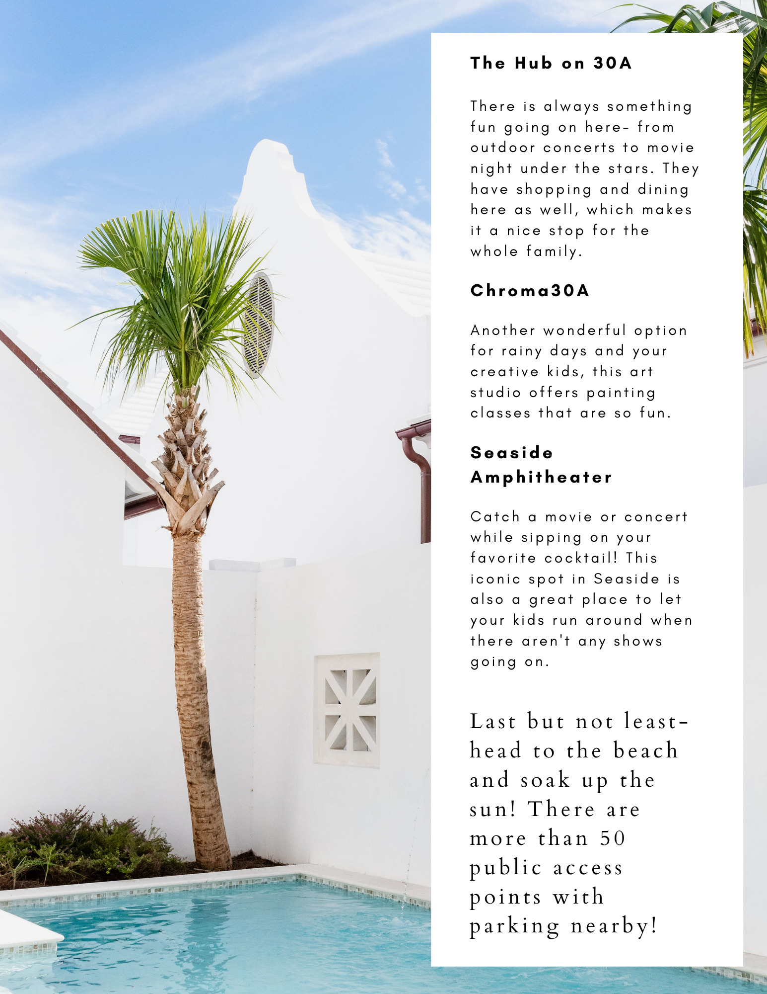 Local’s Guide To The 30A Area - J. Cathell