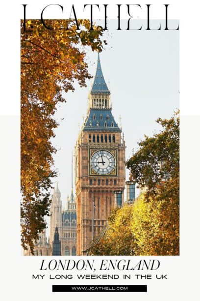 Exploring London in November: A Long Weekend Adventure - J. Cathell