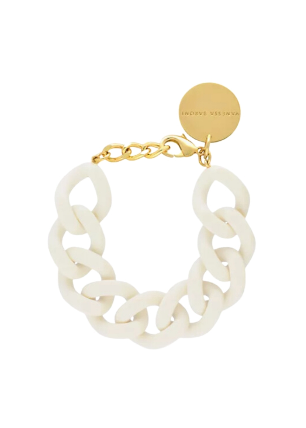 Goldtone & Acetate Flat Chain Bracelet - J. Cathell