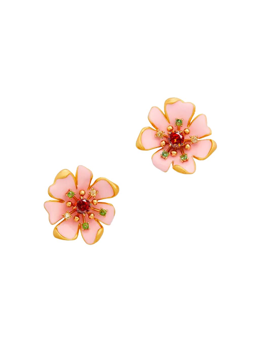 Kate space new york bloom in color flower statement stud earrings - J ...