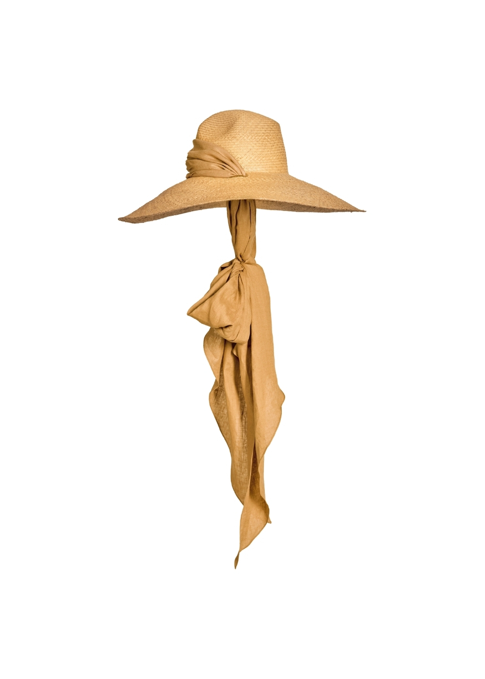 Shipibo Secrets Scarf-Detailed Woven Palm Hat - J. Cathell