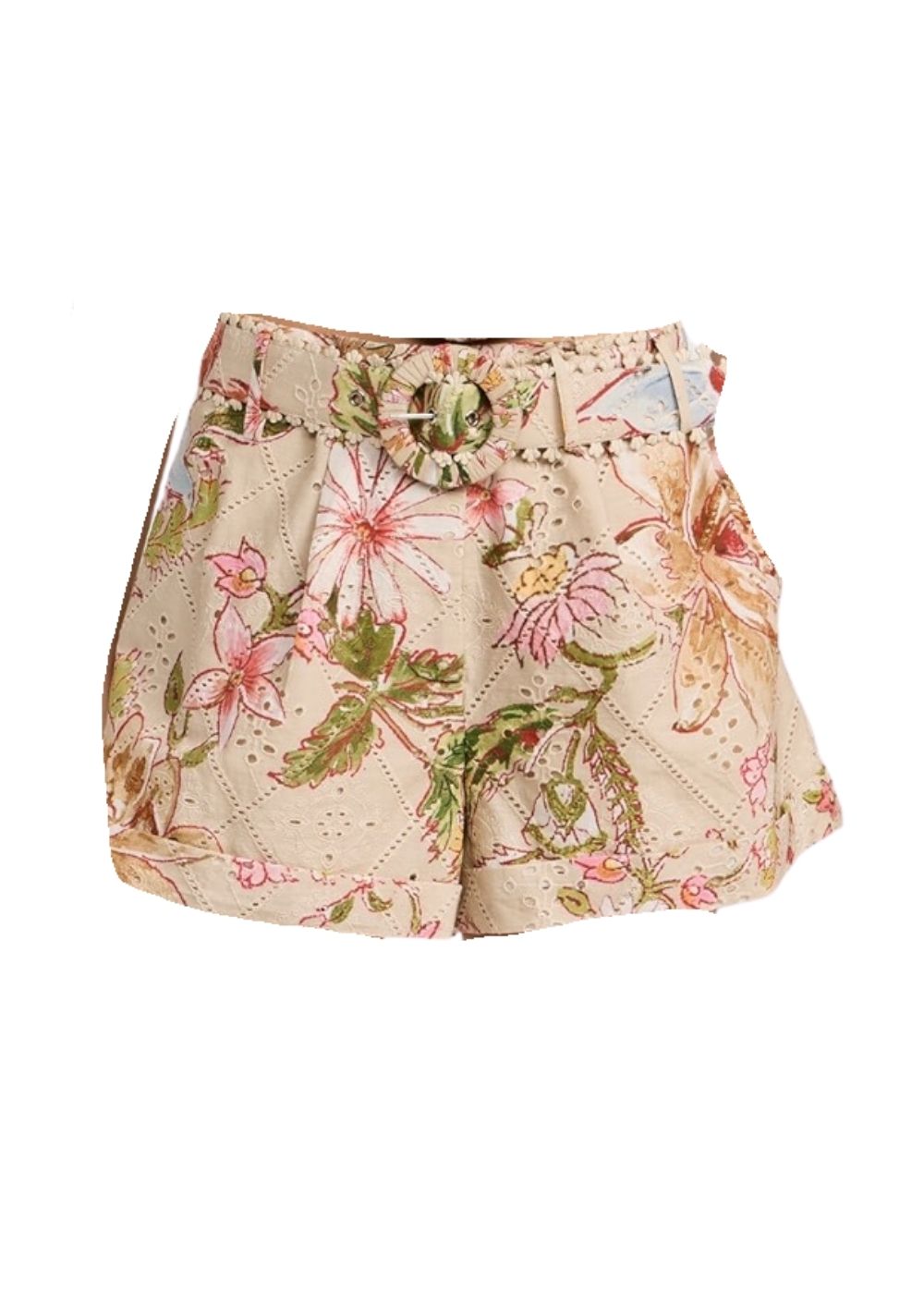 Hemant and nandita shorts,beige - J. Cathell
