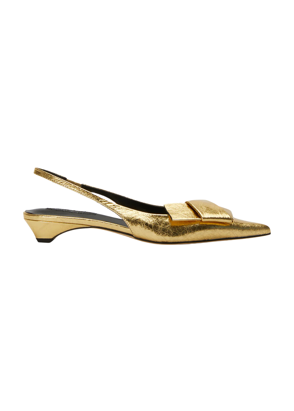 Tony Bianco Elijah Gold Vintage Metal Flats - J. Cathell