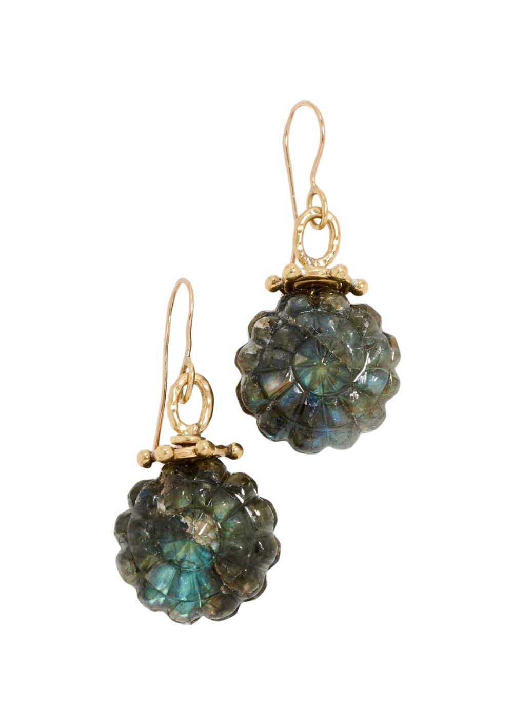 Shell Trocus Earrings(ulla johnson, Labradorite) - J. Cathell
