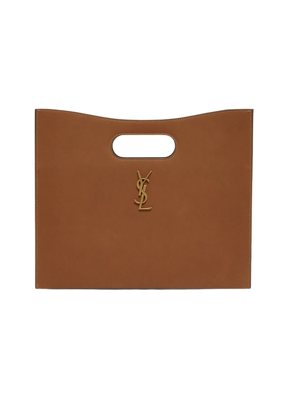 Saint Laurent Le Carre YSL Top-Handle Bag in Leather,brick - J. Cathell