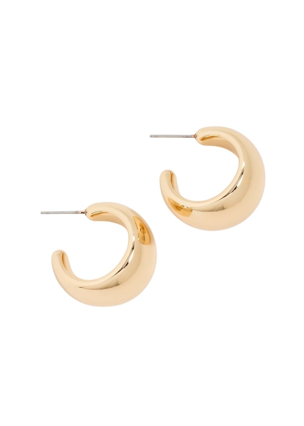 Argento Vivo Tapered Hoops,gold - J. Cathell