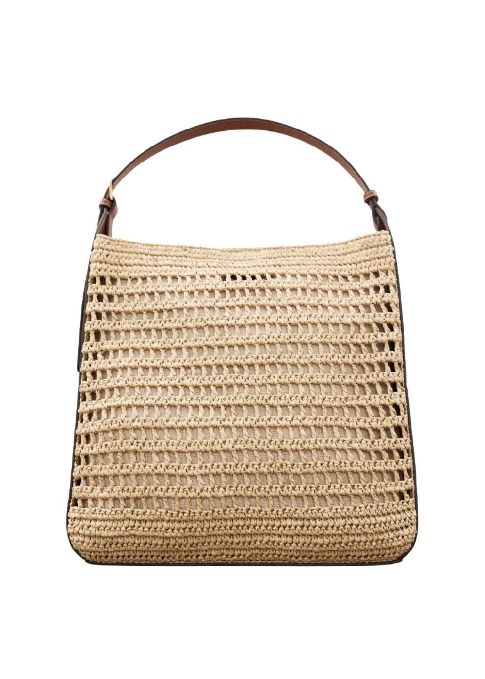 MANGO Medium Valeta Crocheted Raffia Bag - J. Cathell
