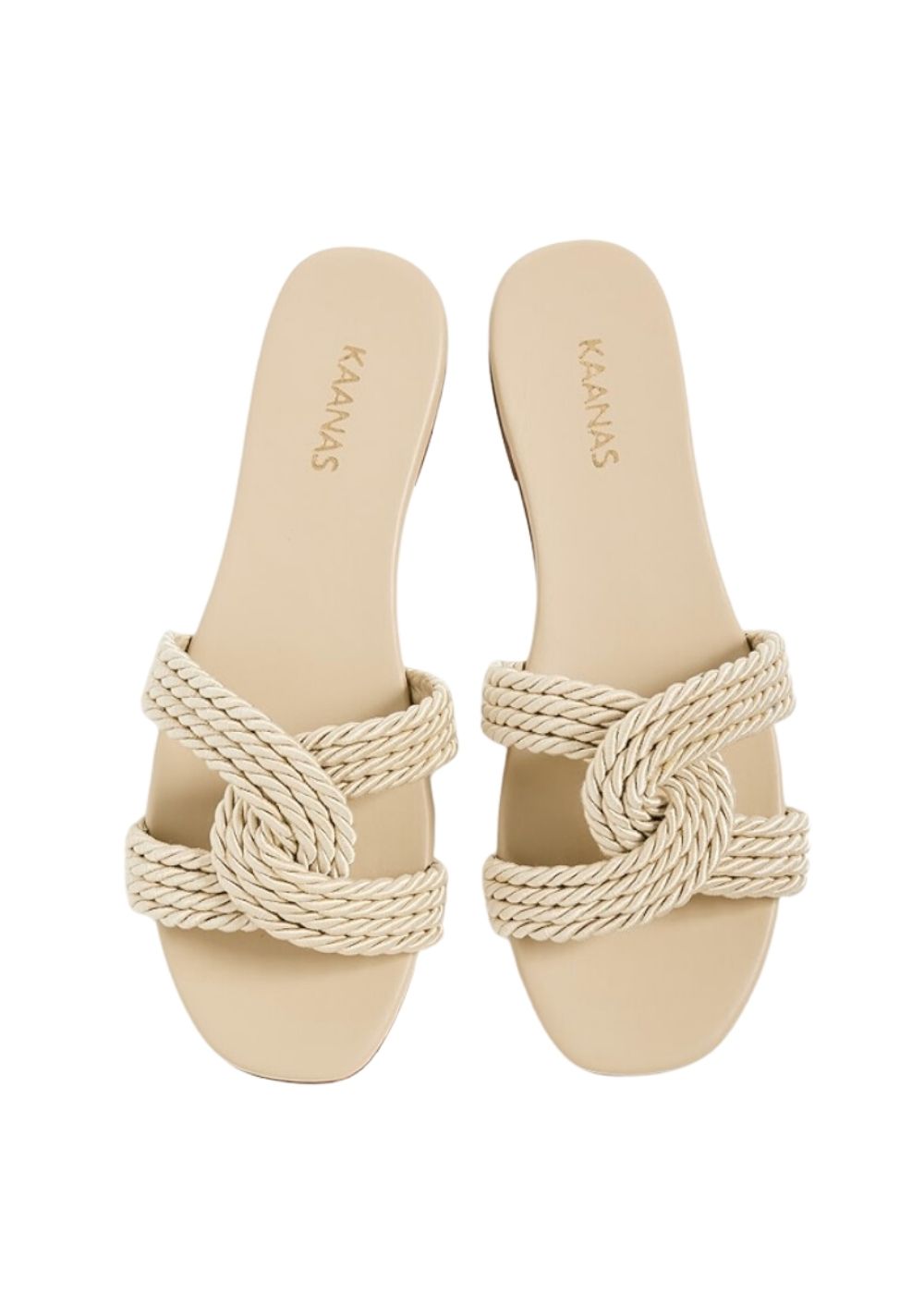 KAANAS Olas Corded Infinity Sandals,oat - J. Cathell