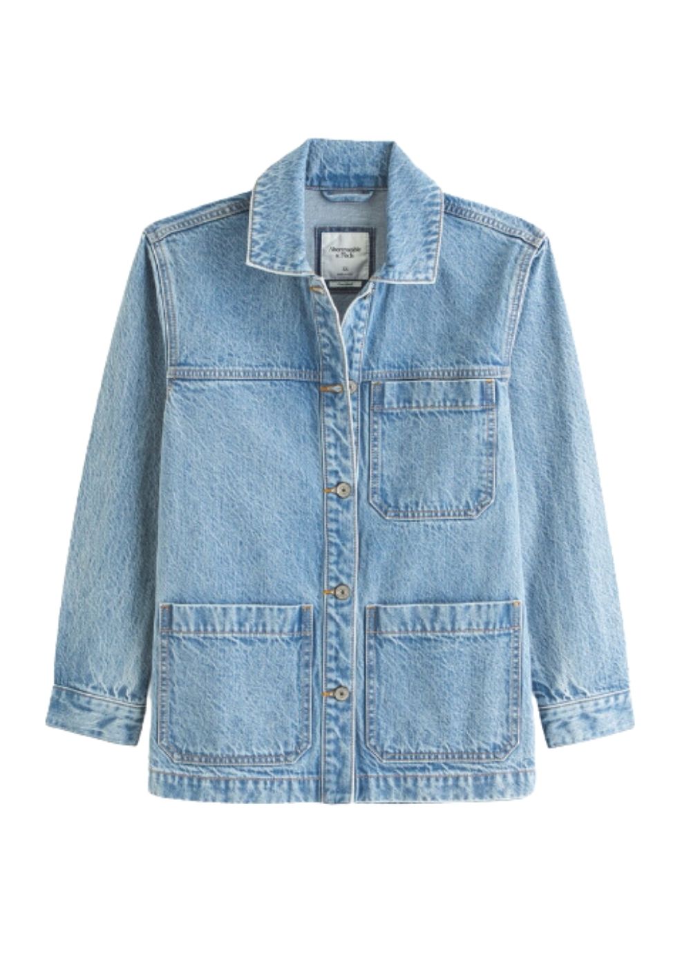 Women’s Drapey Denim Shirt Jacket | Women’s Coats & - J. Cathell