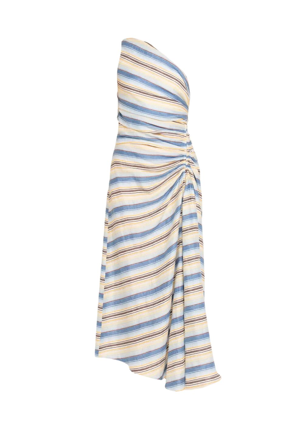 Carolyn Stripe One-Shoulder Maxi Dress(ALC,striped linen) - J. Cathell