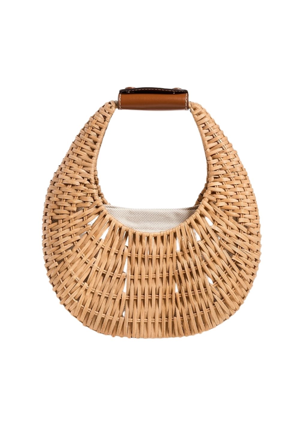 Mini Moon Wicker Bag(staud,natural) - J. Cathell