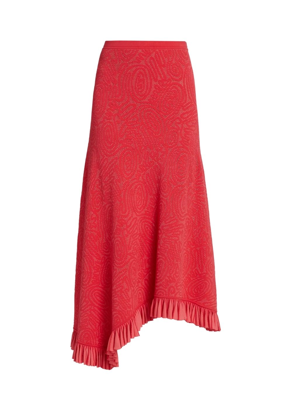 Josephine Jacquard Asymmetric Maxi Skirt(ulla johnson,poppy) - J. Cathell