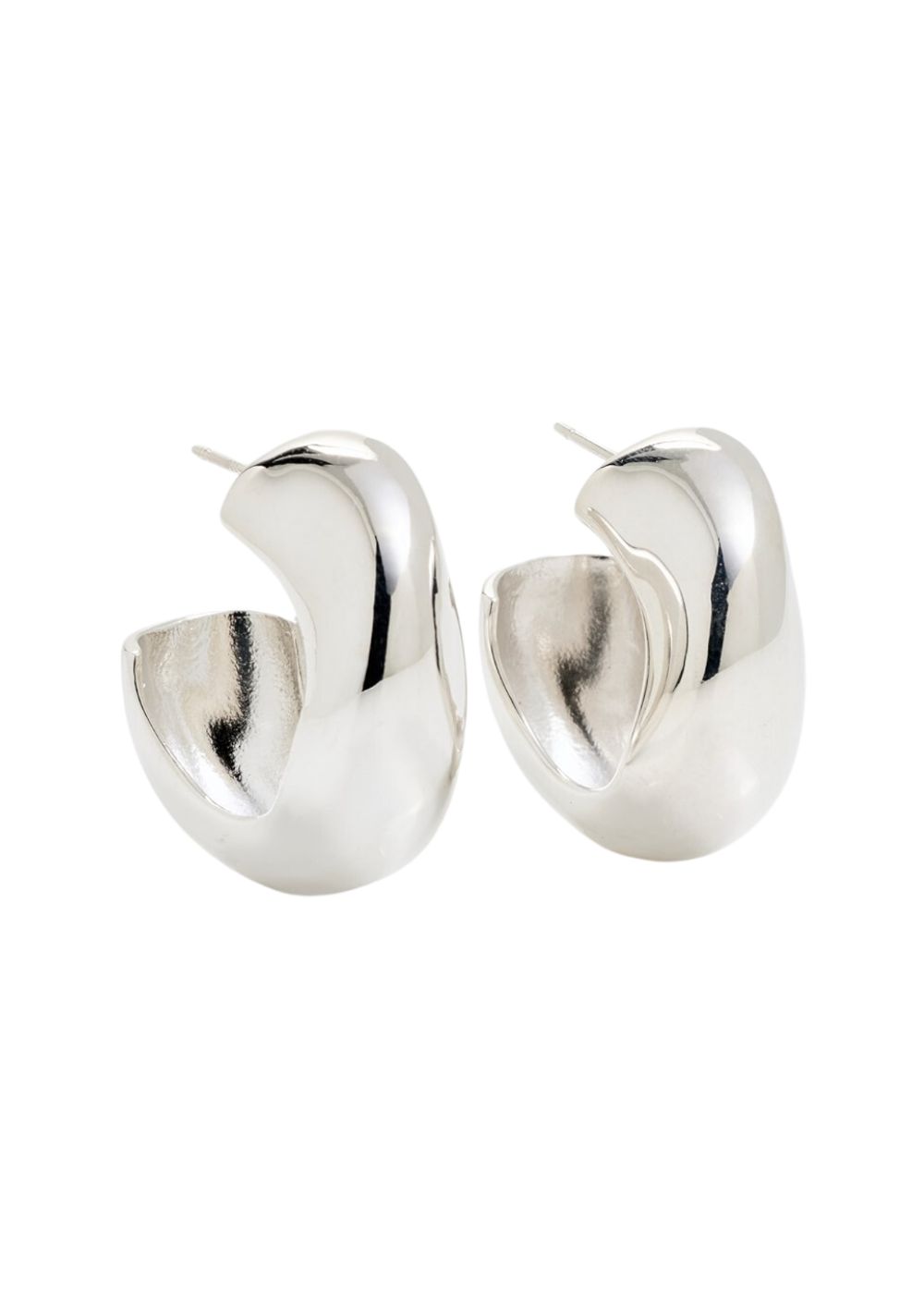 AGMES Medium Celia Hoops,silver - J. Cathell