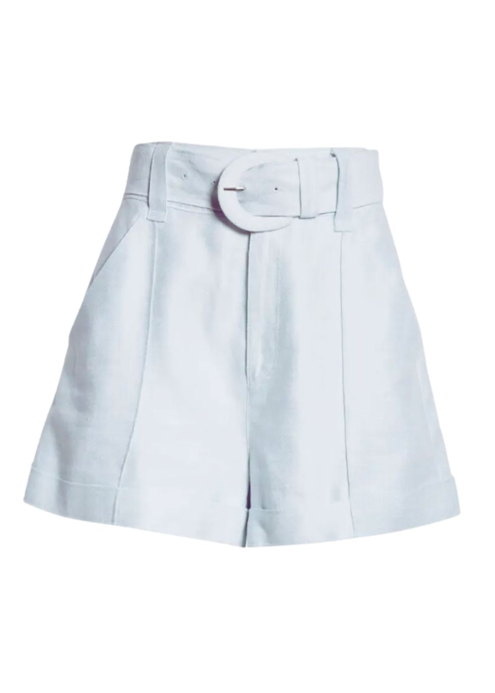 Cinq à Sept,Aldi Linen & Cotton Shorts,Glacial Blue - J. Cathell