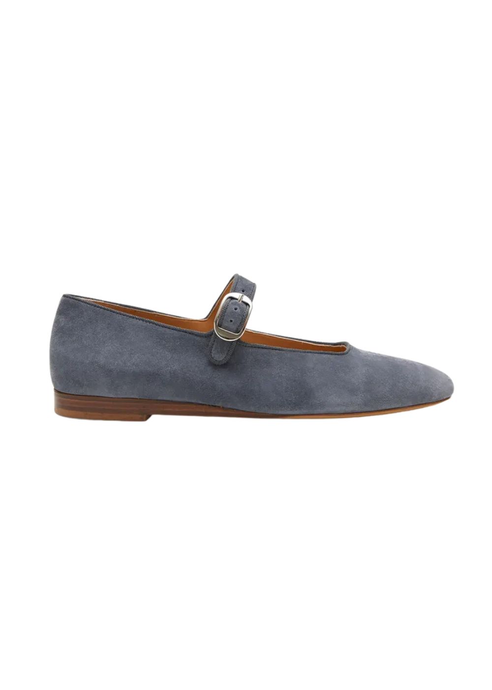 Le Monde Beryl,Classic Suede Mary Jane Ballerina Flats,iron - J. Cathell