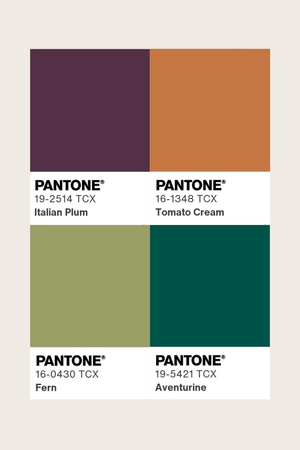 Fall Color Palette of 2024 - J. Cathell