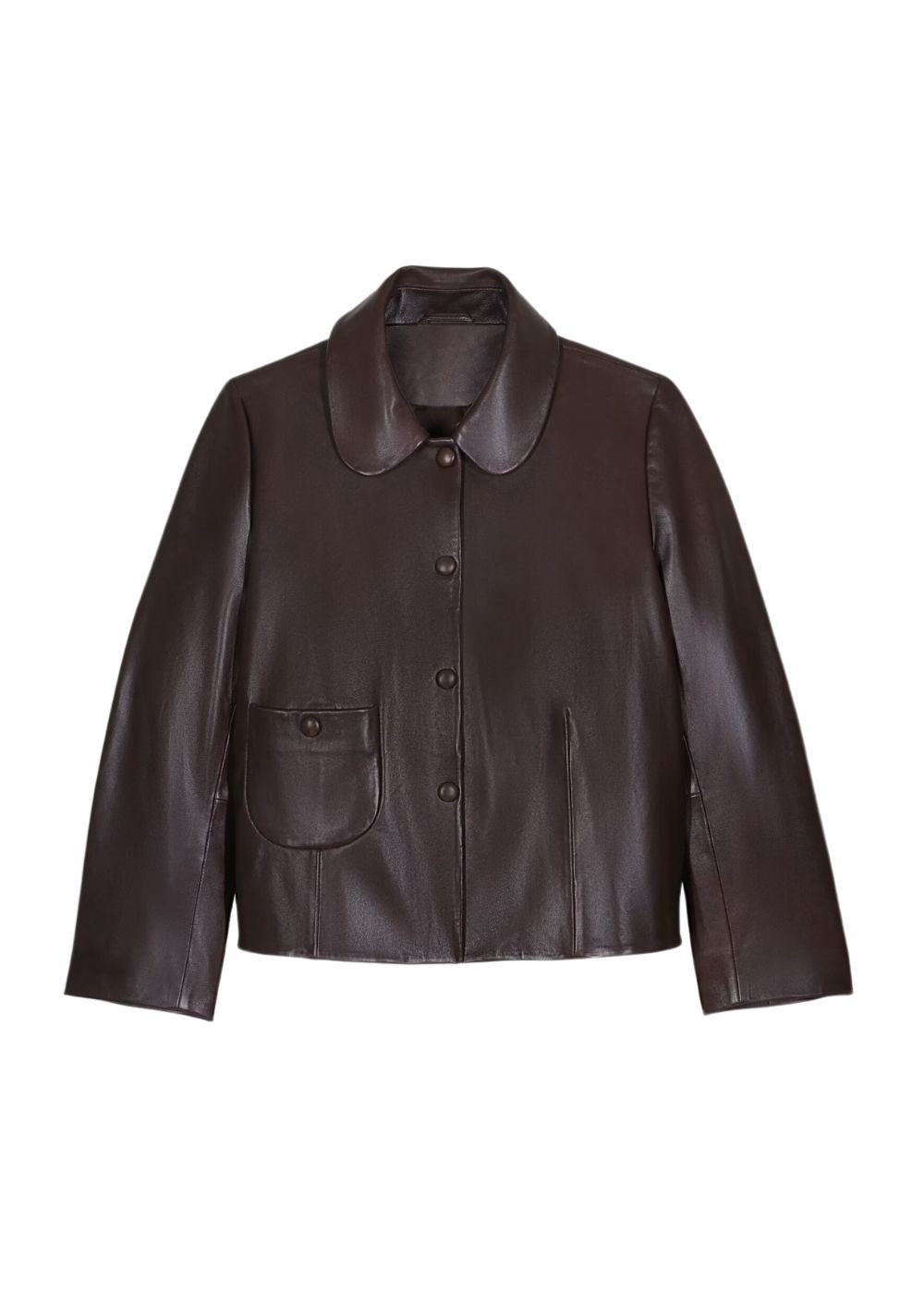 ba&sh,MILOS peter pan collar jacket,brown - J. Cathell