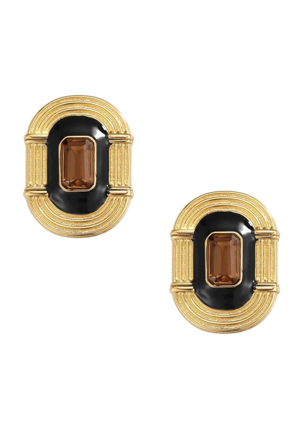 Roman ,Night Earrings,brown - J. Cathell