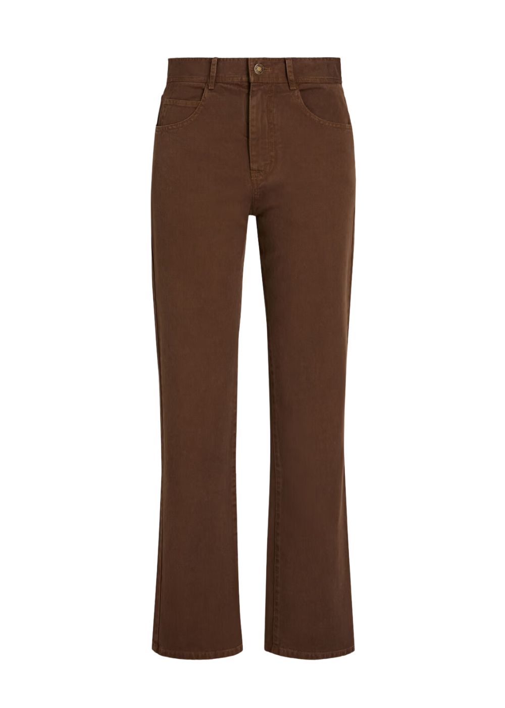 NILI LOTAN,High-rise straight-leg jeans,brown - J. Cathell