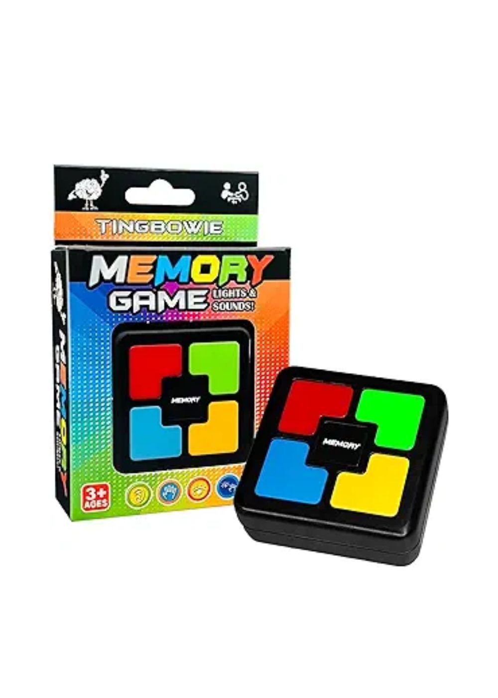 amazon,Light Up Memory Game Handheld Electronic Toys - J. Cathell