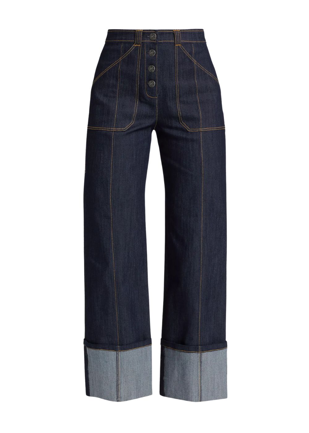 Cinq à Sept,Benji Cuffed Wide-Leg Jeans,indigo - J. Cathell