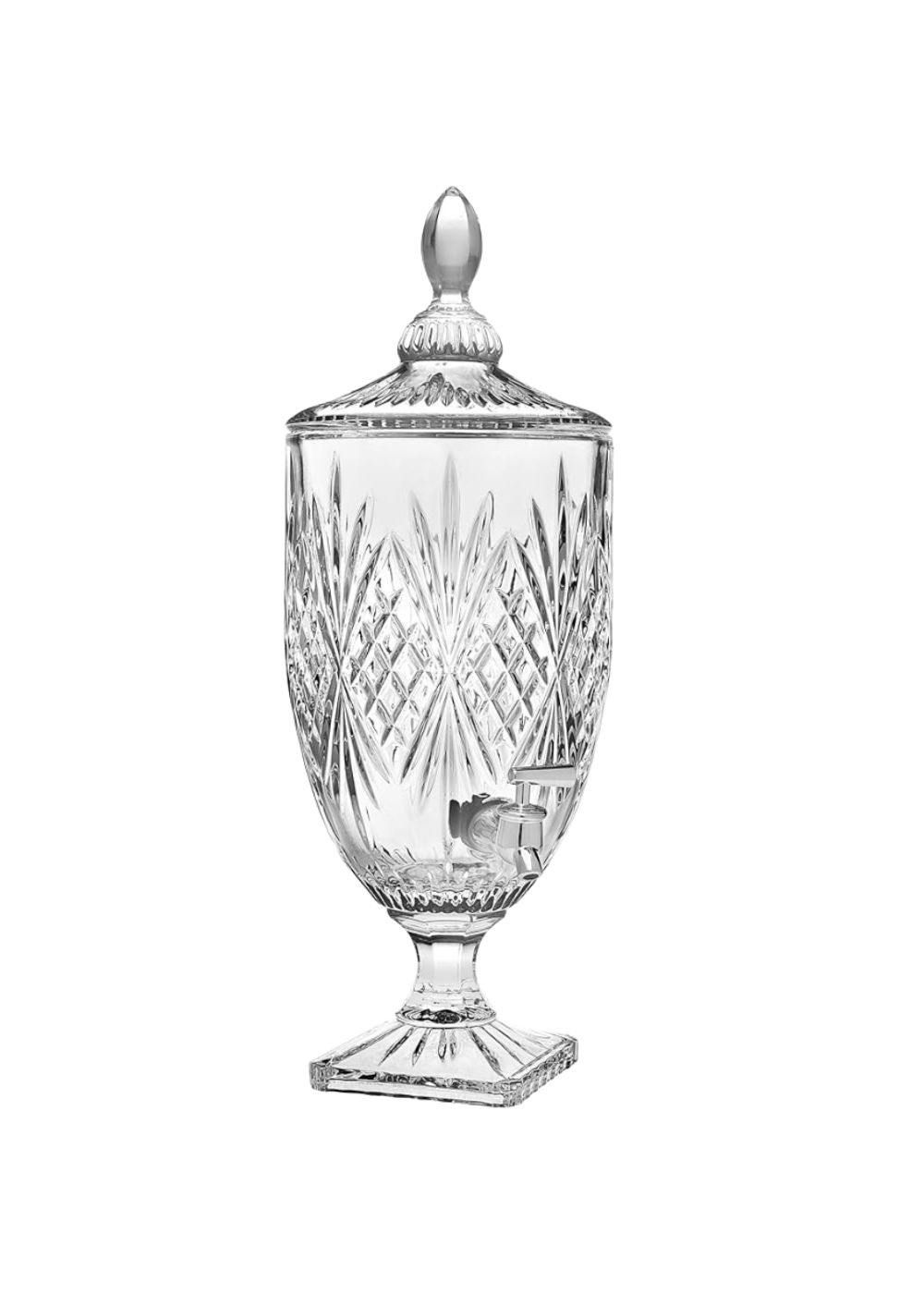 Godinger Iced Beverage Dispenser, Dublin Crystal Collection – 1 Gallon ...