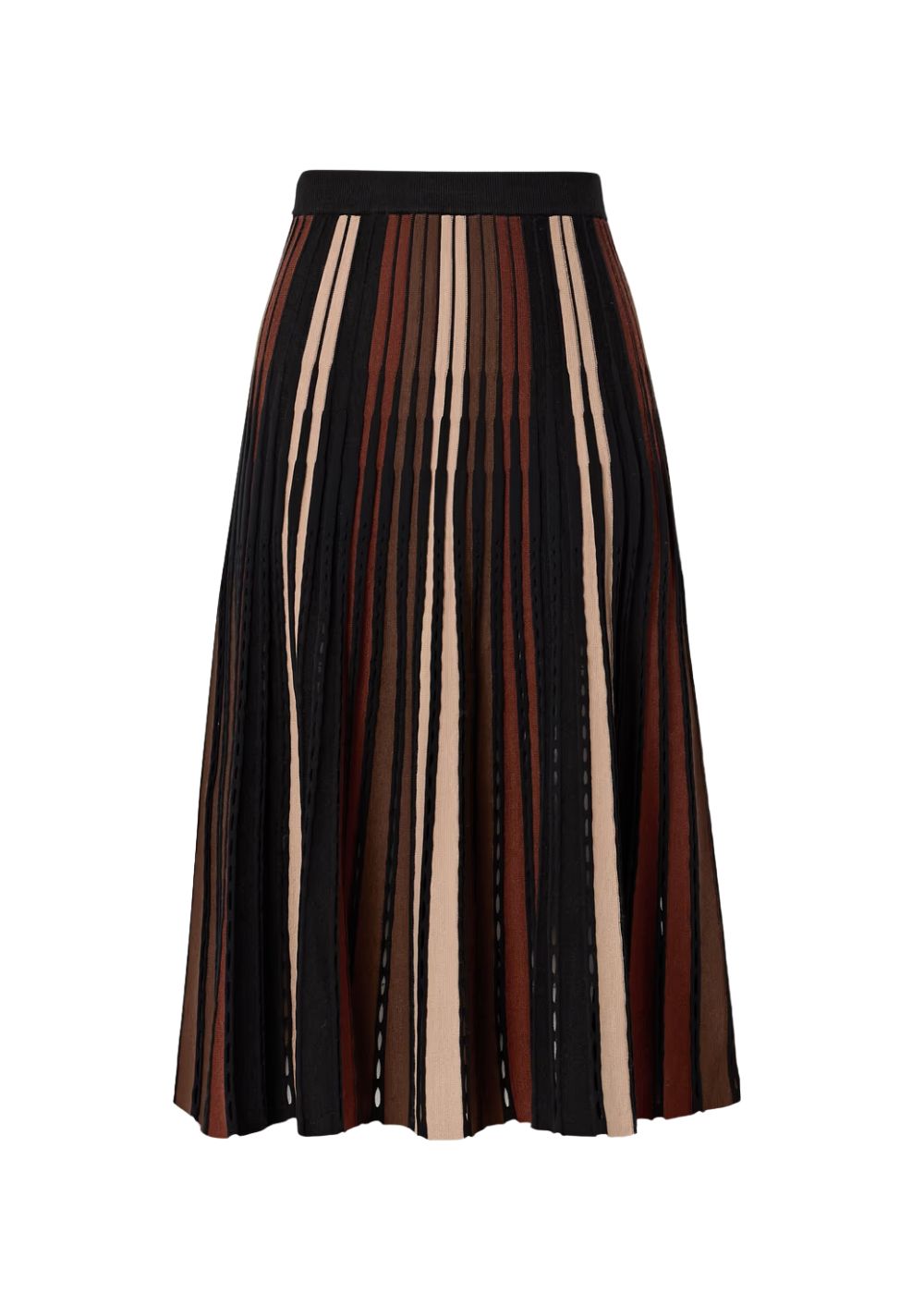 Diane von Furstenberg,Tribeca Pleated Striped Midi Skirt ...