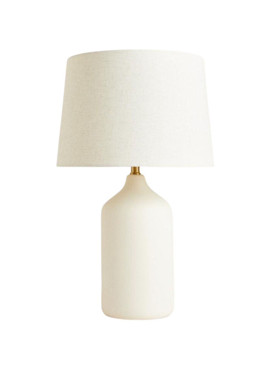 zara, CERAMIC BASE TABLE LAMP, white - J. Cathell