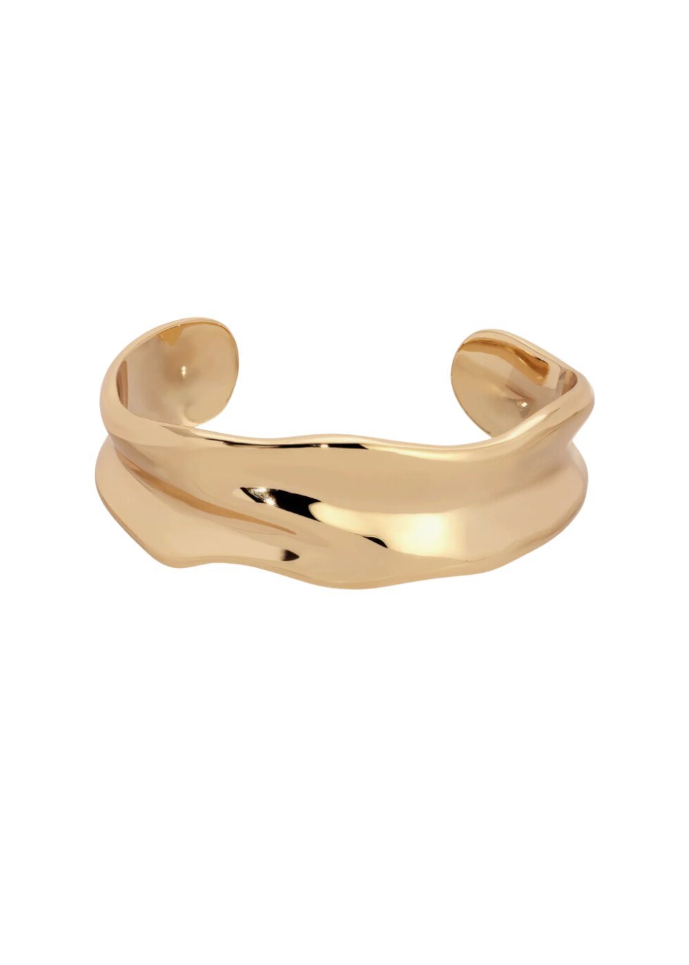 Ettika,Wavy Metal Cuff Bracelet,gold - J. Cathell