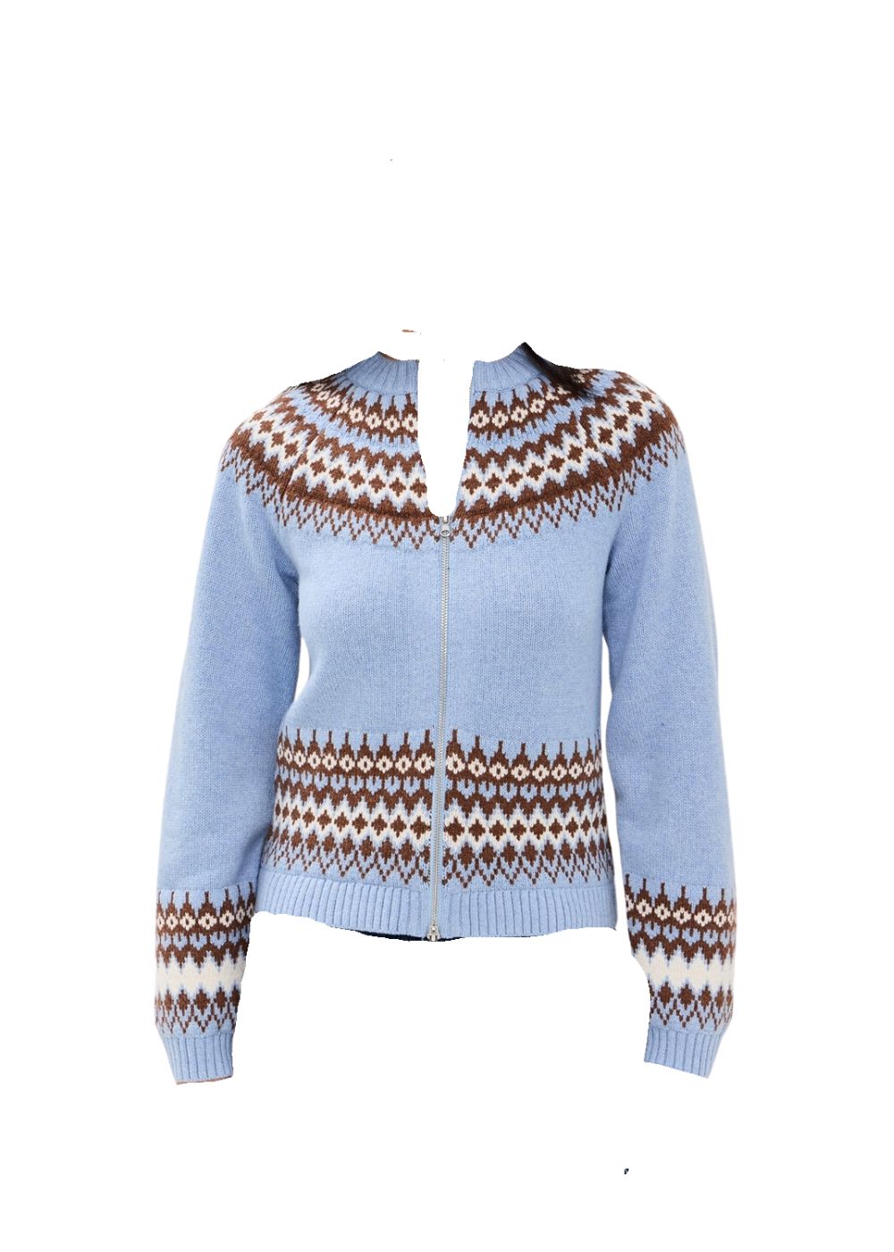 ALIGNE, Freba Sweater,Blue Fairisle - J. Cathell