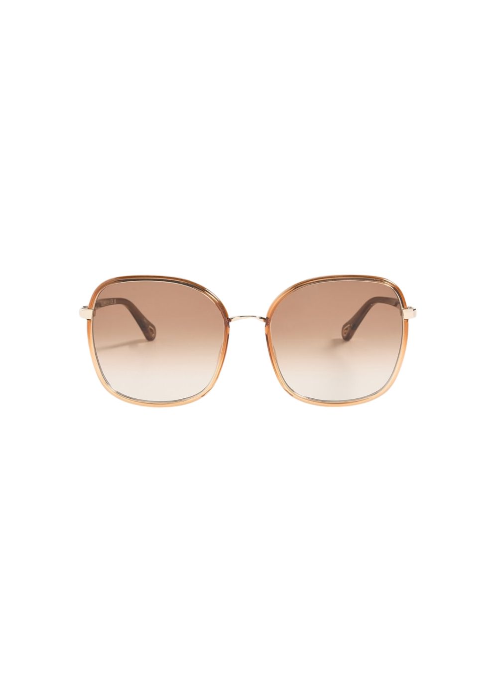 Chloé Oversized Metal Sunglasses,brown - J. Cathell