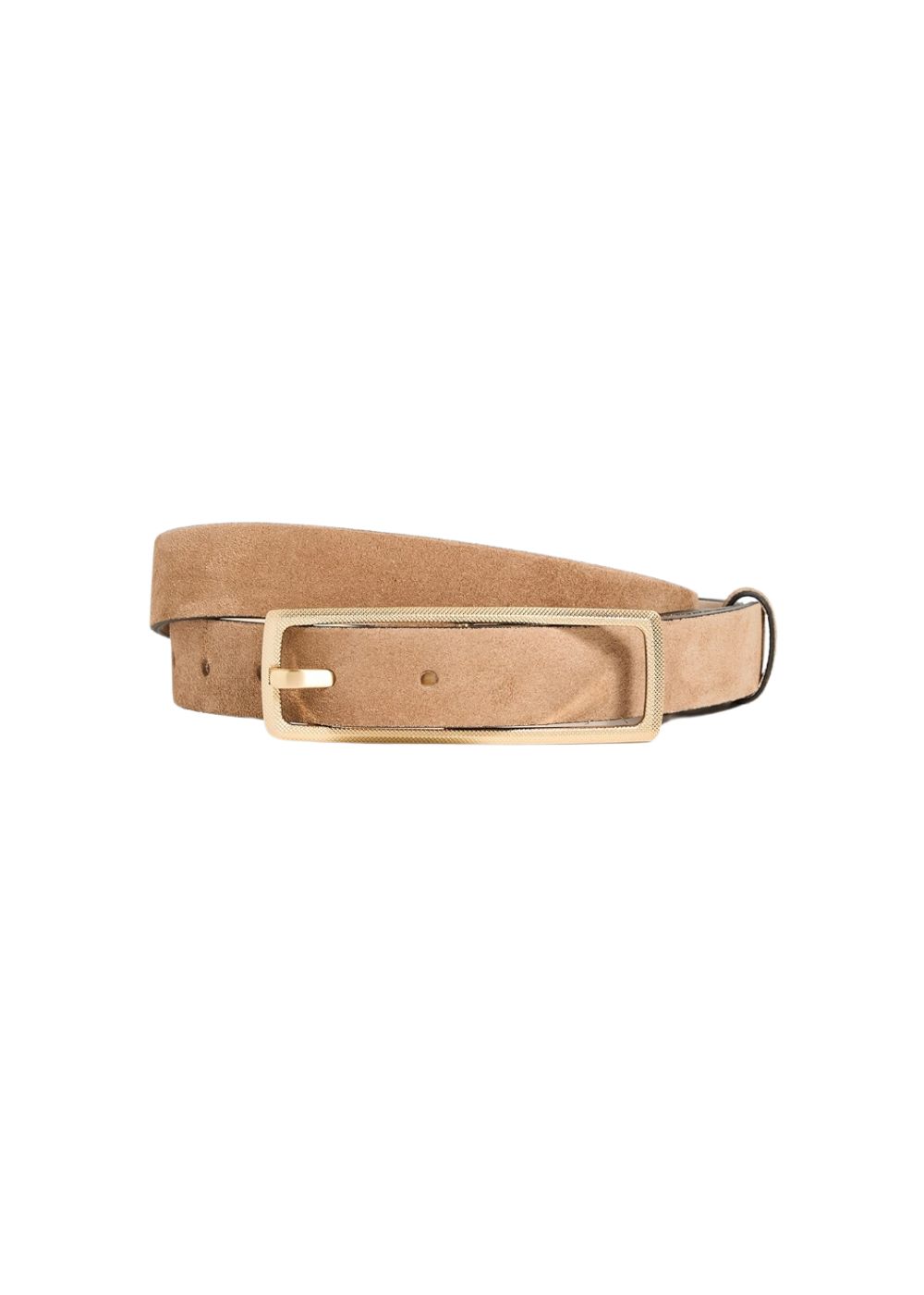 rag & bone Small Rebound Texture Belt,Camel Suede - J. Cathell