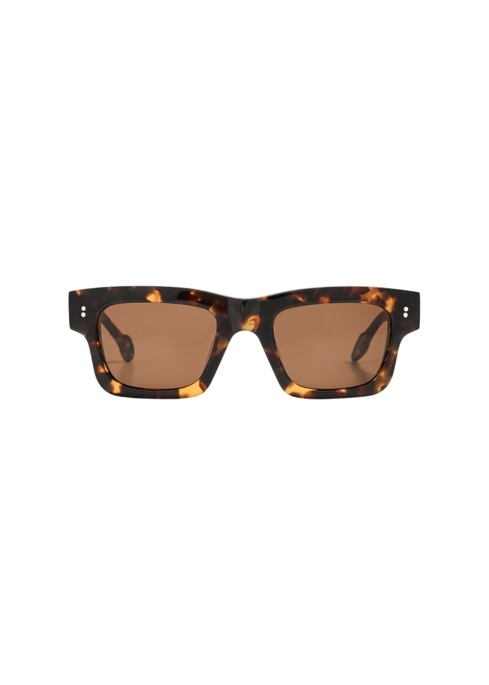 JW Anderson Rectangle Sunglasses, Dark Brown - J. Cathell