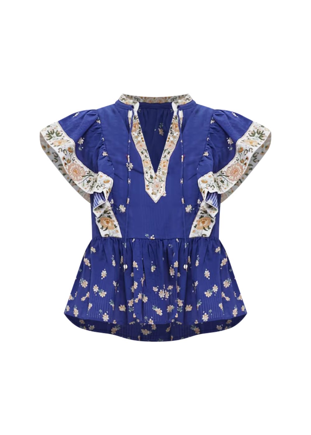 Sea New York,Exclusive Blue Elizabeth Print Flutter Sleeve,blue - J ...