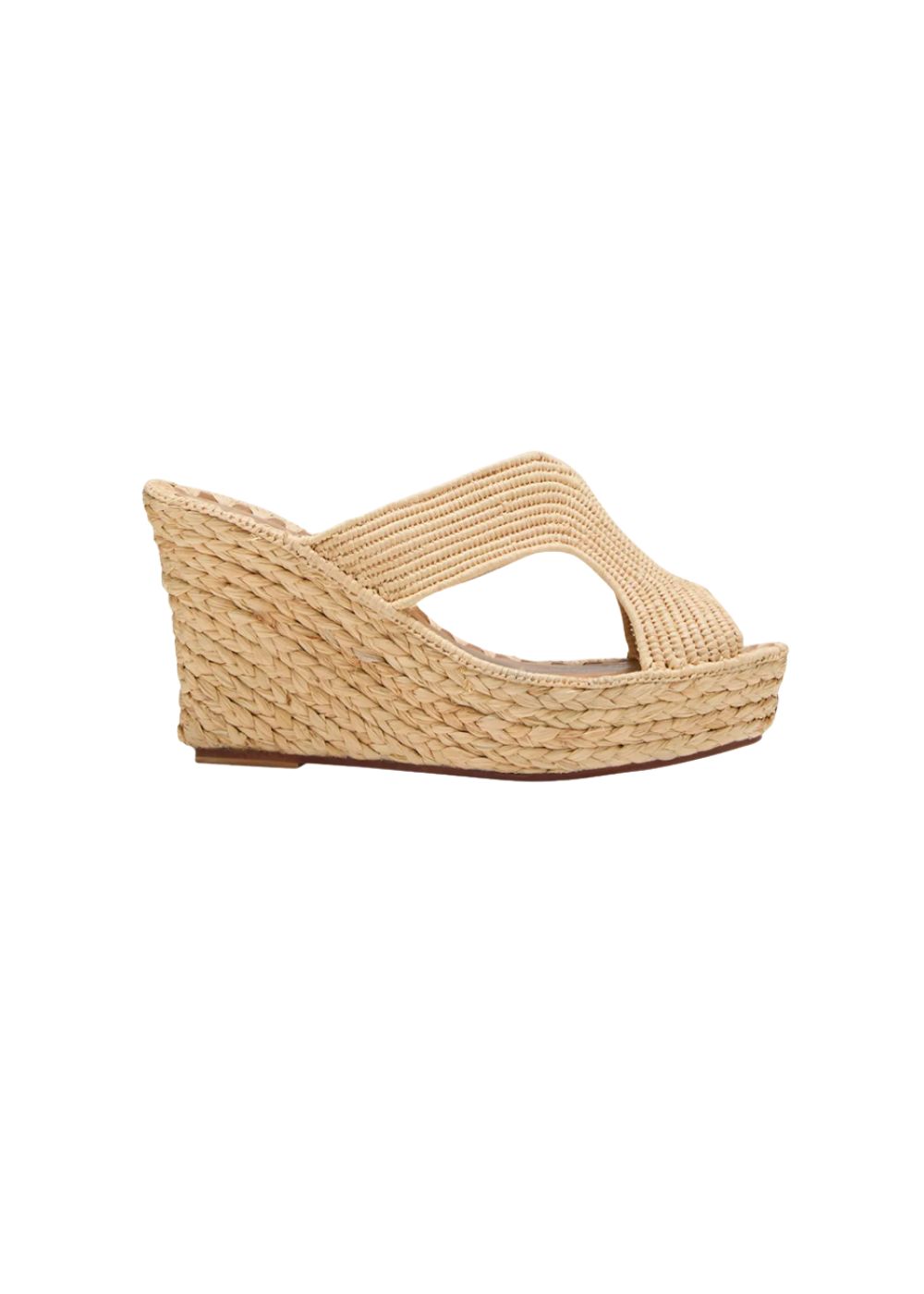 Carrie Forbes, Lina Cutout Slide Wedge Sandals, natural - J. Cathell