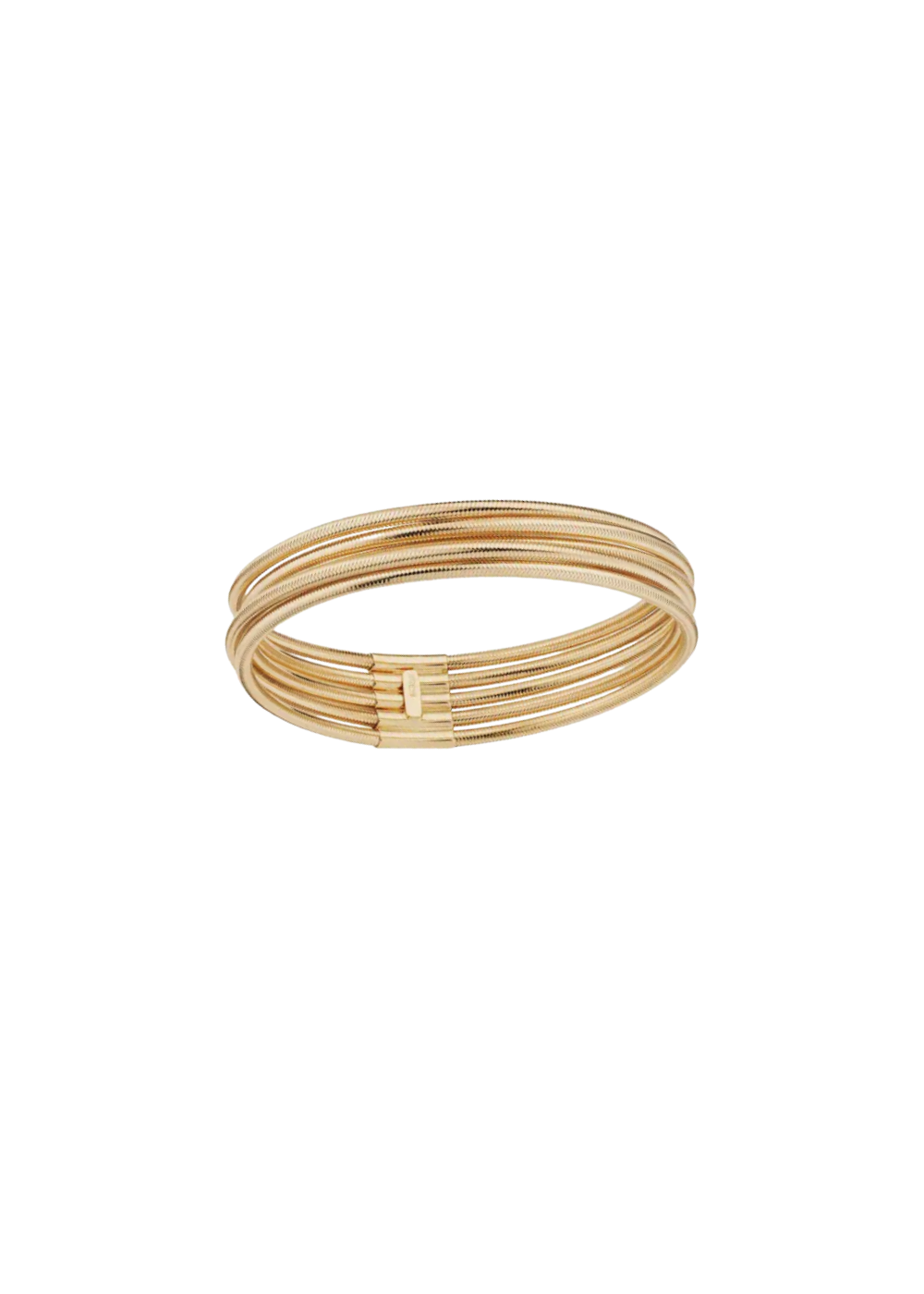 Oradina, 14K Yellow Gold Mesh Glamour Power Stack Bracelet, yellow gold - J. Cathell