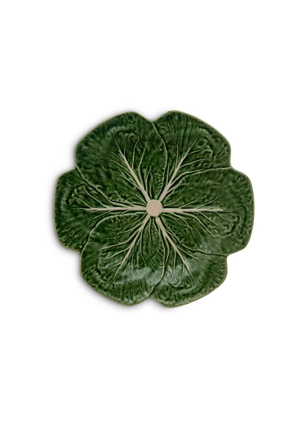 Bordallo Pinheiro, Cabbage Dinner Plate, Set of 4, White - J. Cathell