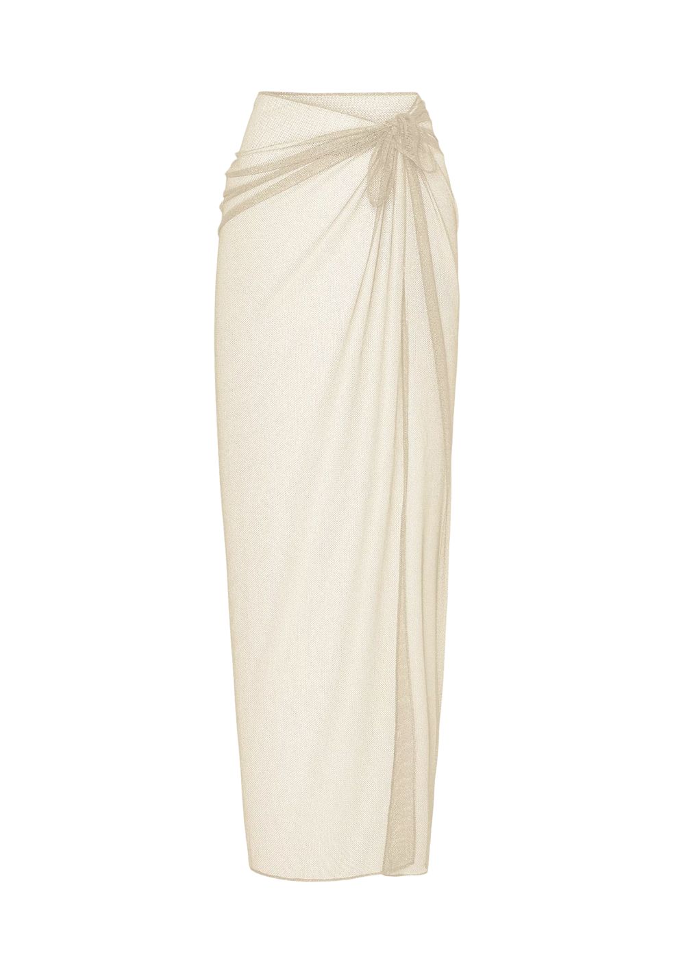 milly,Metallic Mesh Sarong,tan - J. Cathell