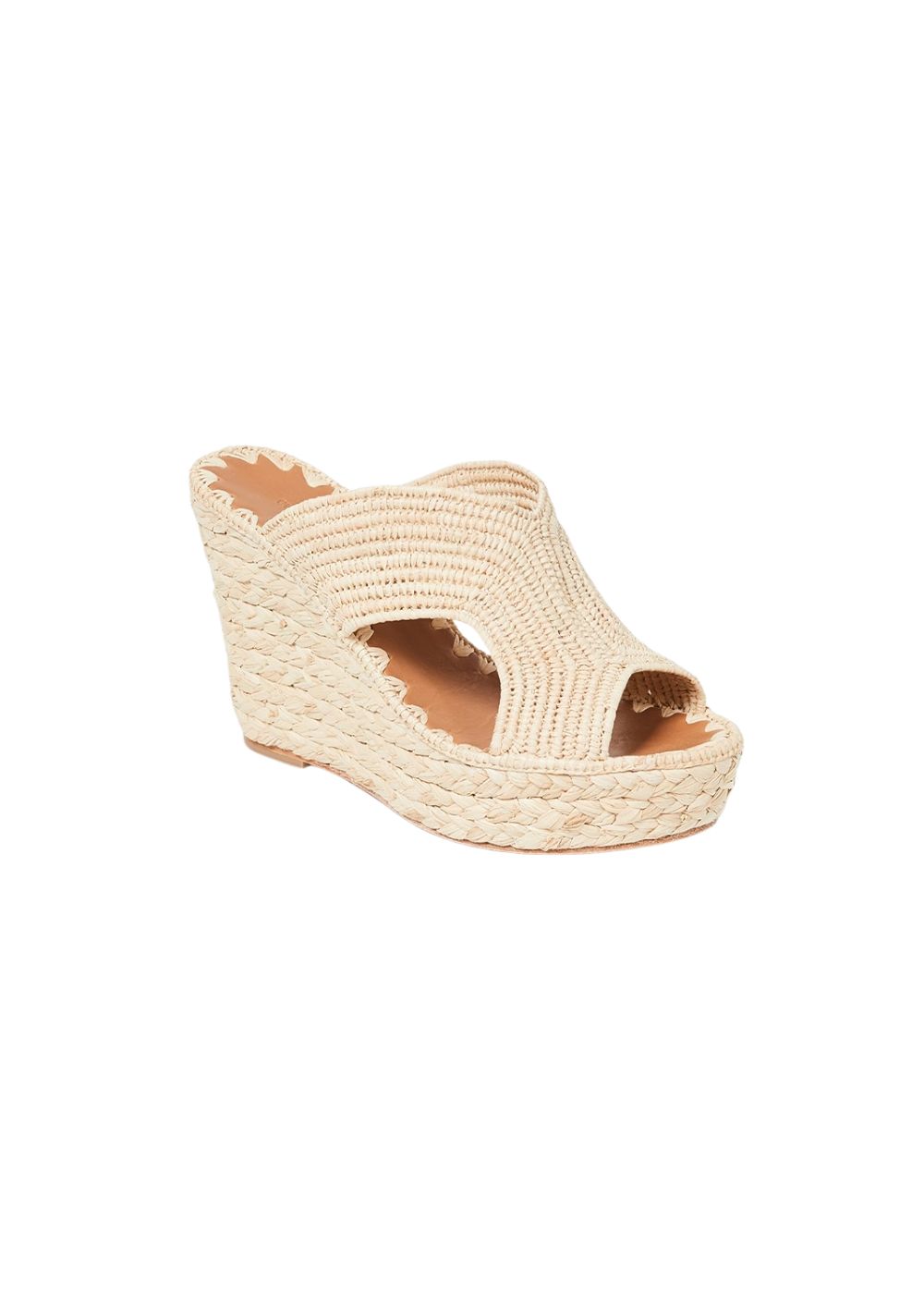 Carrie Forbes Lina Wedge Mules,natural - J. Cathell