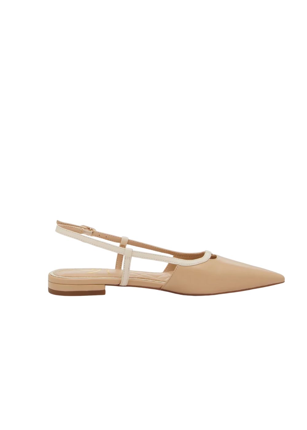 Sam Edelman, Cohen Flat,beige white leather - J. Cathell