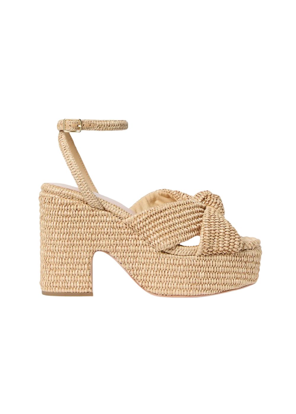 Loeffler Randall,Raffia Knotted Chunky Platform Sandals, natural - J ...