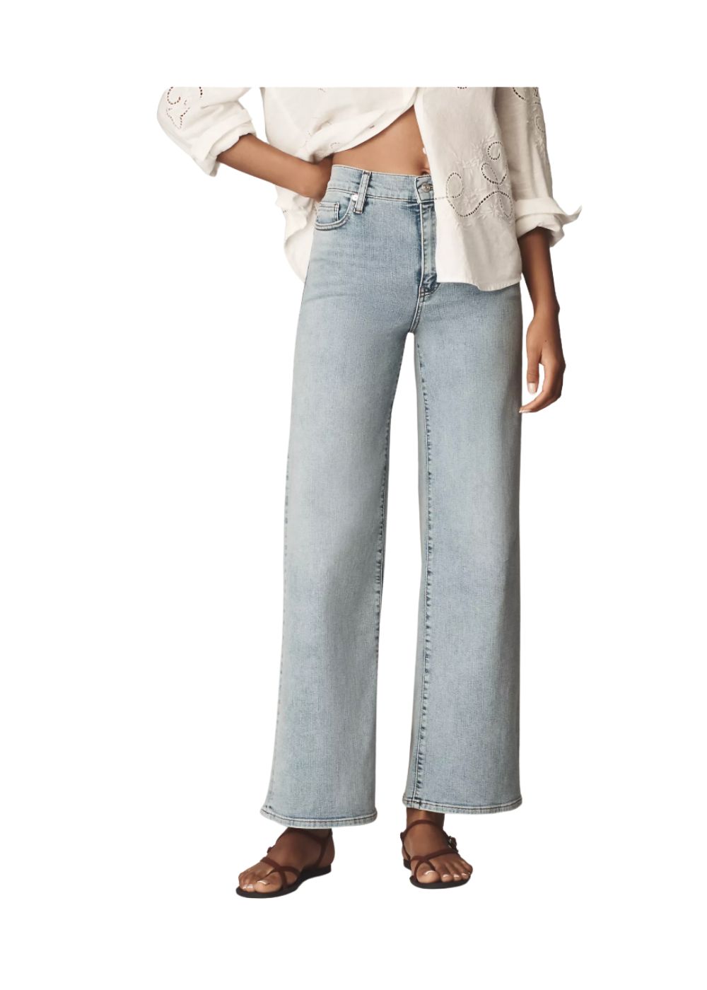 Frame, Le Slim Palazzo High-Rise Wide-Leg Jeans, Tribute - J. Cathell