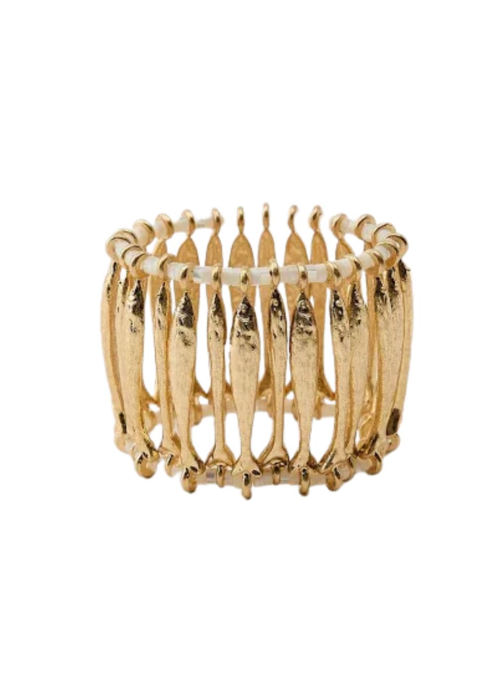Zara, FISH STRETCH BRACELET, gold - J. Cathell