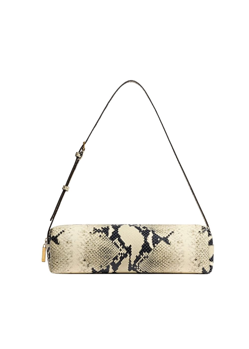 Khaite, Lori Python-Embossed Leather Shoulder Bag, Natural - J. Cathell