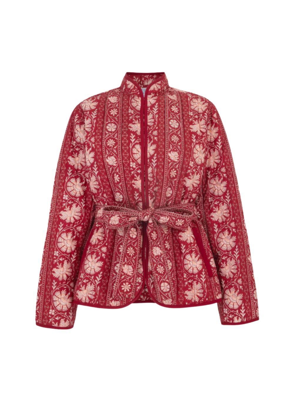 Pink City Prints, Rust Borders Paris Jacket - J. Cathell