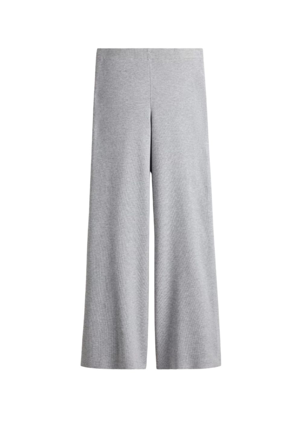 H&M, Fine-Knit Pants, Grey Marl - J. Cathell