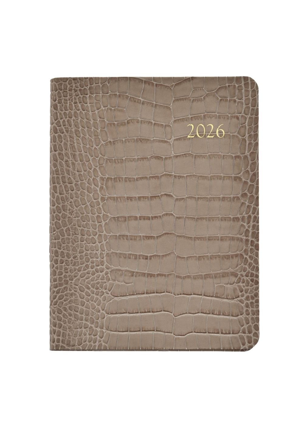 Graphic Image, 2026 Desk Diary, Stone Embossed Croc Leather - J. Cathell